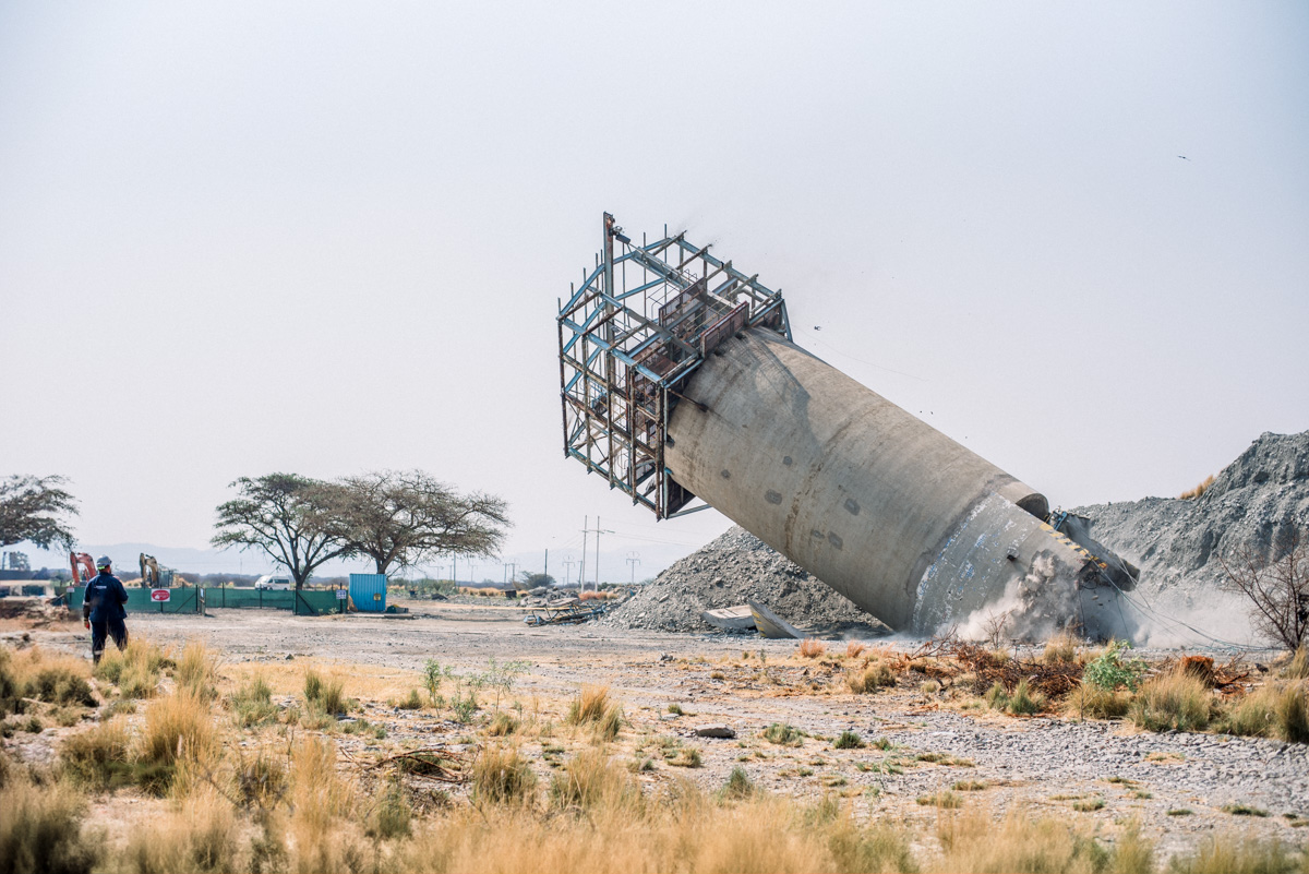 Non-Explosive Silo Demolition » Solvocore